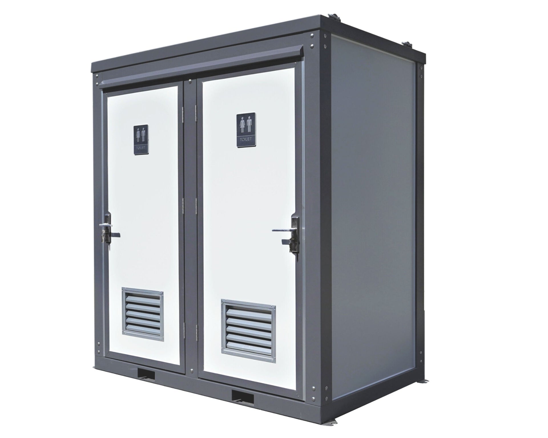 Bastone Portable Restroom 2 Private Toilet Stalls – Chery Industrial Canada