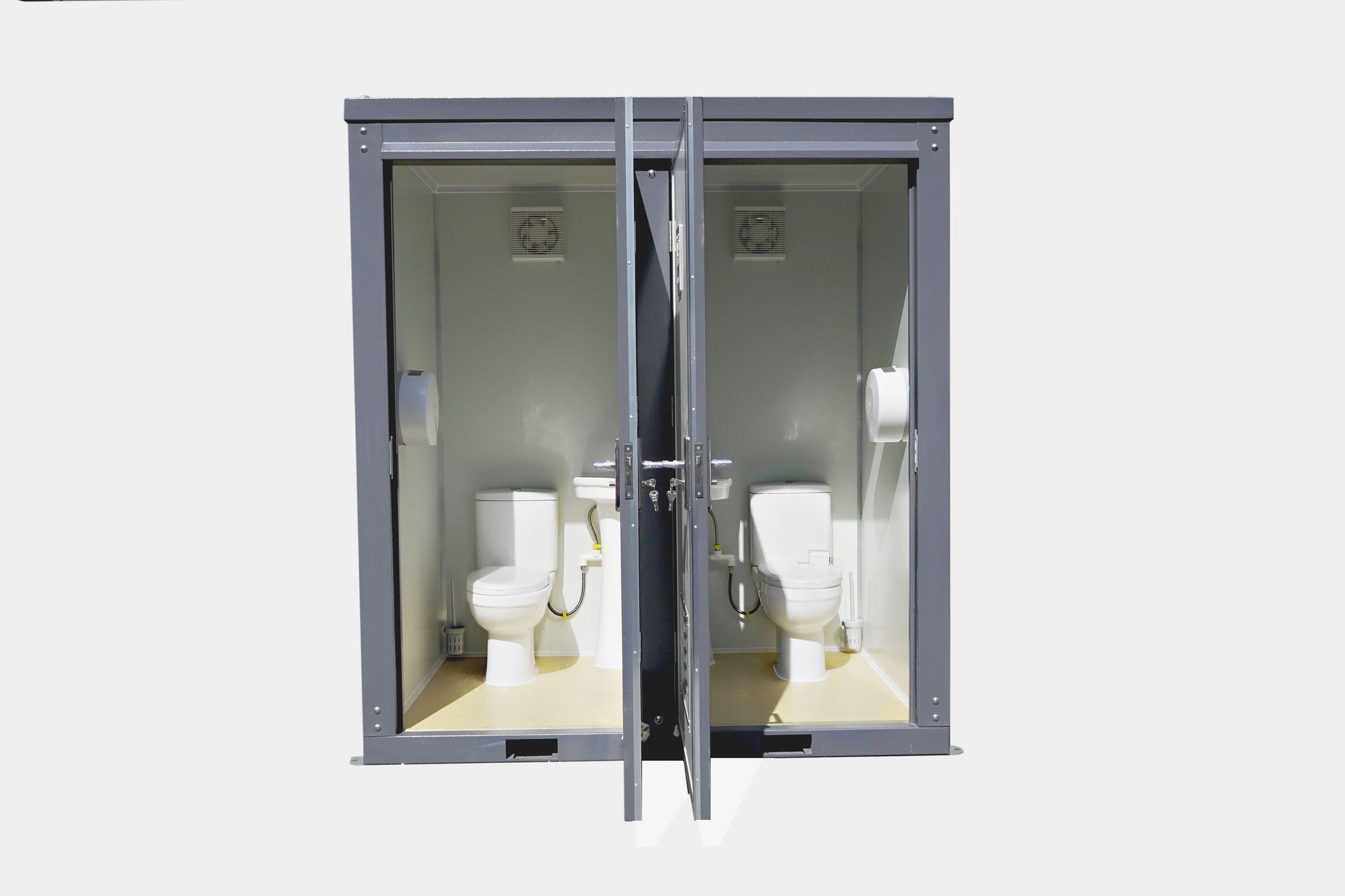 Bastone Portable Restroom 2 Private Toilet Stalls – Chery Industrial Canada