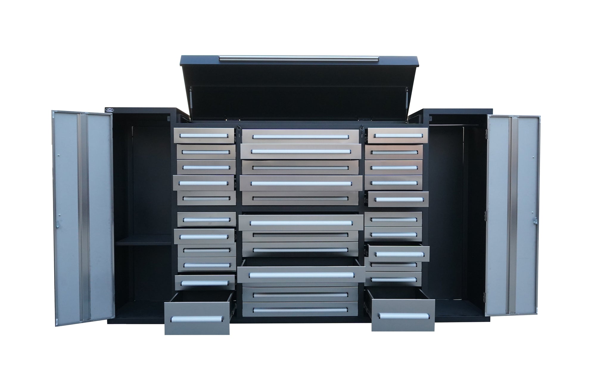 Steelman 9' Stainless Steel Garage Cabinet (34 Drawers) – Chery ...