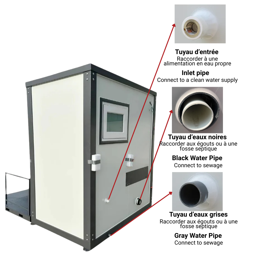 Bastone Portable Restroom with Accessible Rampway – Chery Industrial Canada
