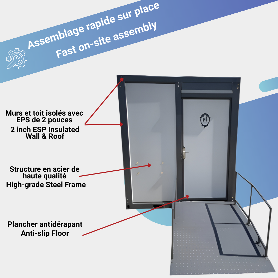 Bastone Portable Restroom with Accessible Rampway Handicap-large ...