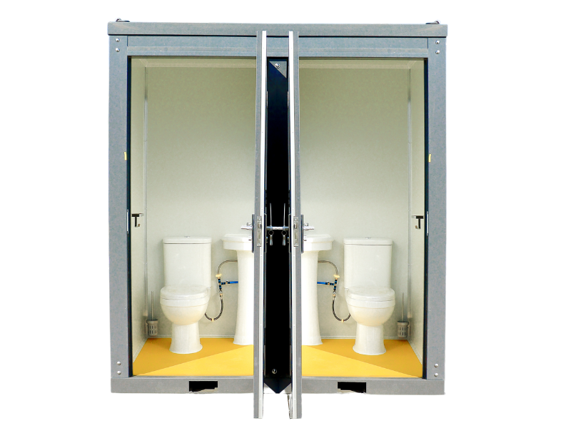 Bastone Portable Restroom 2 Private Toilet Stalls – Chery Industrial Canada