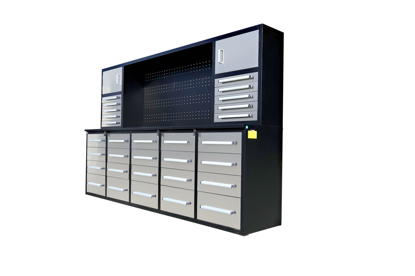 Steelman 10' Stainless Steel Garage Cabinet Workbench (30 Drawers & 2 ...