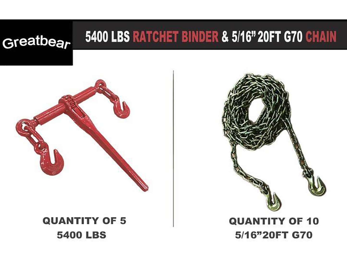 Greatbear Ratchet Binder and Chain – Chery Industrial Canada