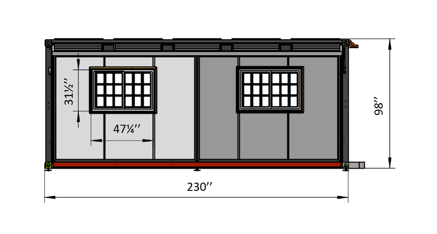 Bastone Mobile Expandable Prefab House 19ft x 20ft – White 7-Brick ...
